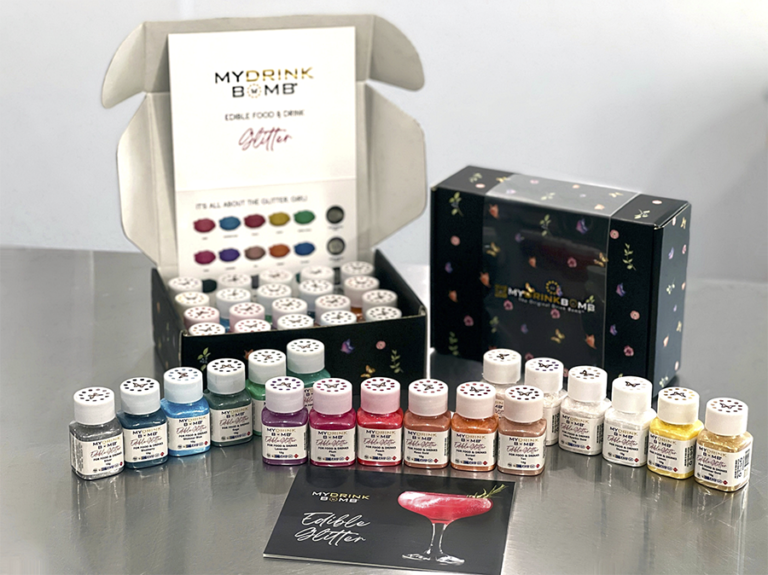 Edible Drink Glitter for Cocktails, Champagne & Beverages